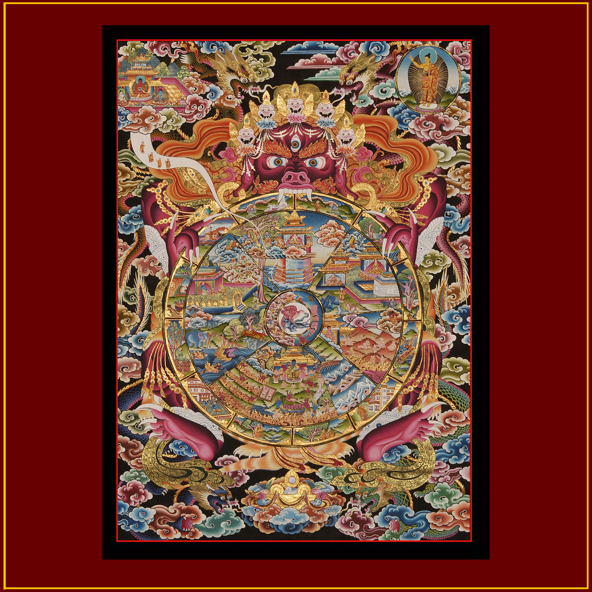 WHEEL OF LIFE – Prayer Flags & Dharma Banners from Radiant Heart Studios