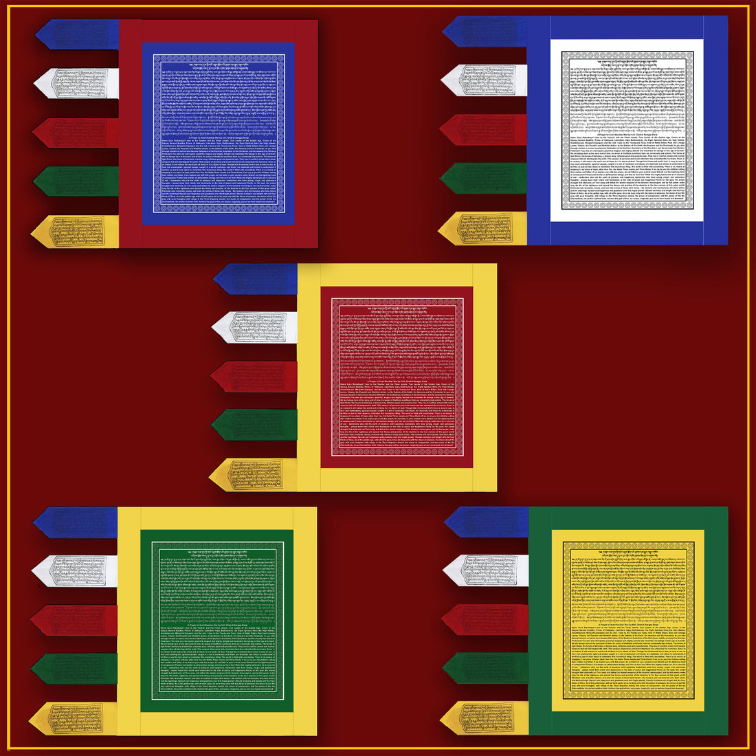 Avert Nuclear War Pole Flags -Set of 5 – Prayer Flags & Dharma Banners ...