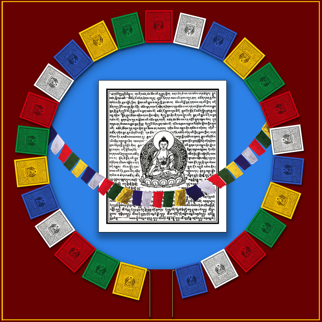 Horizontal Prayer Flags On Rope – Prayer Flags & Dharma Banners from ...